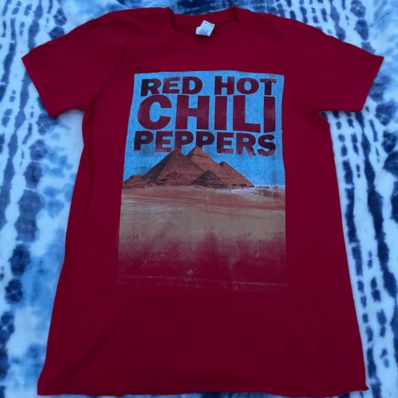 Tops | Front Back Graphics Red Hot Chili Peppers The Pyramids Band ...